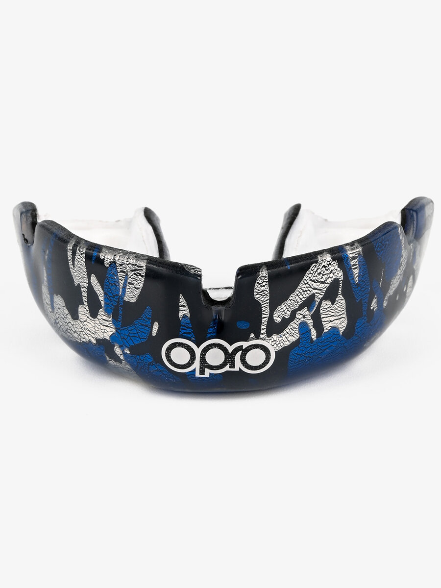 Профессиональная боксерская капа Opro Instant Custom-Fit Camo Blue