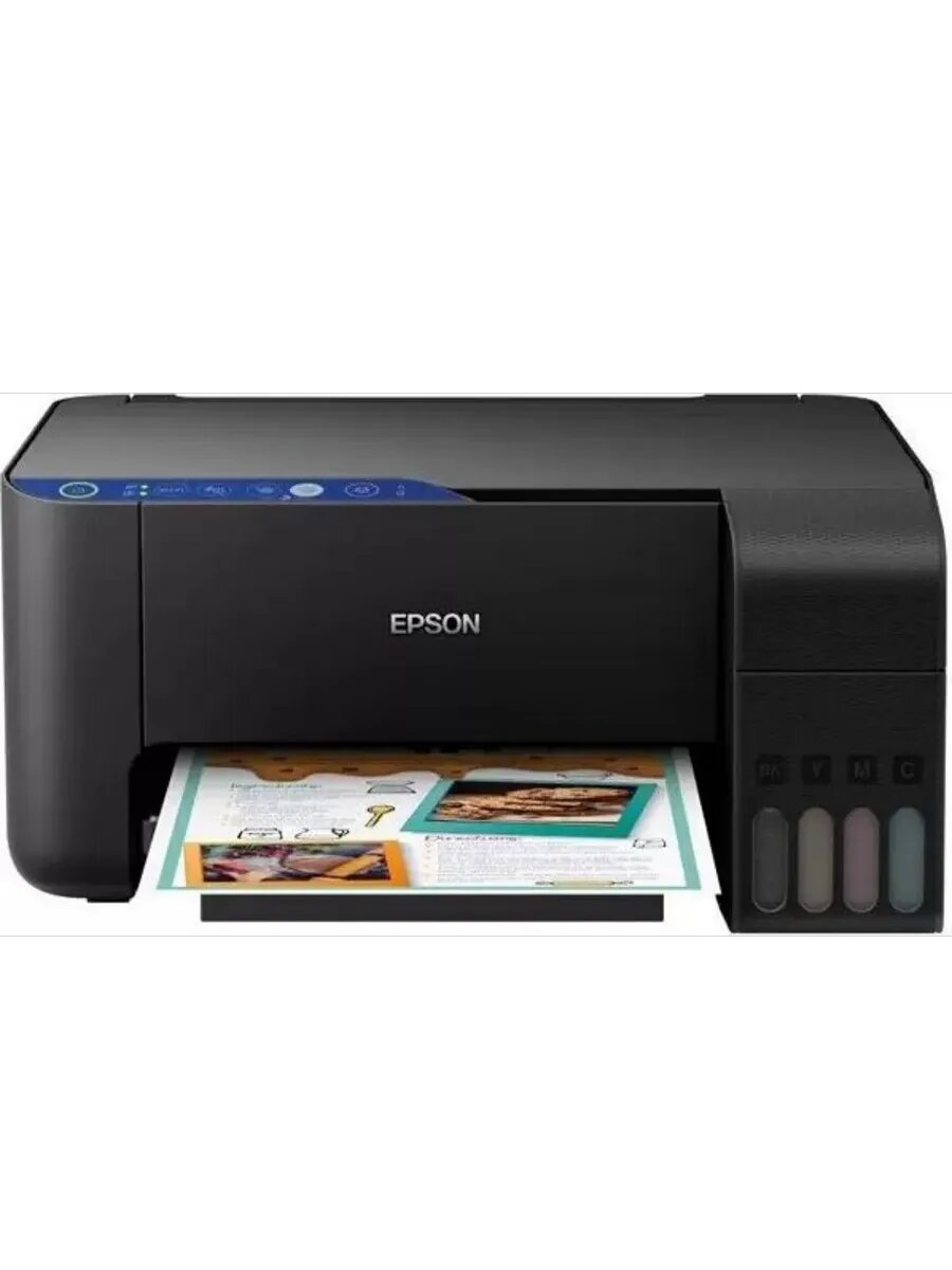 МФУ цветное струйное L3251 Black (C11CJ67409/419) 12 Вт