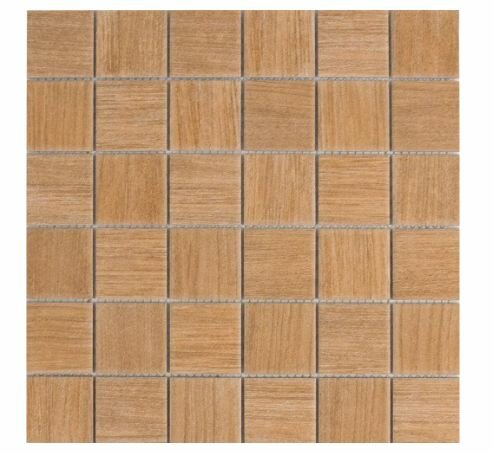 Мозаика керамическая KREAFORTA бежевый дерево 303x303x6 мм