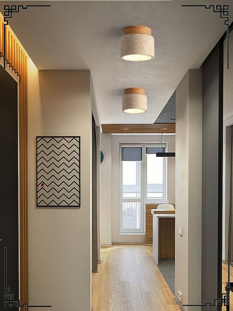 Желтая резная каменная люстра для прихожей гостиной спальни, мраморный подвесной потолочный светильник