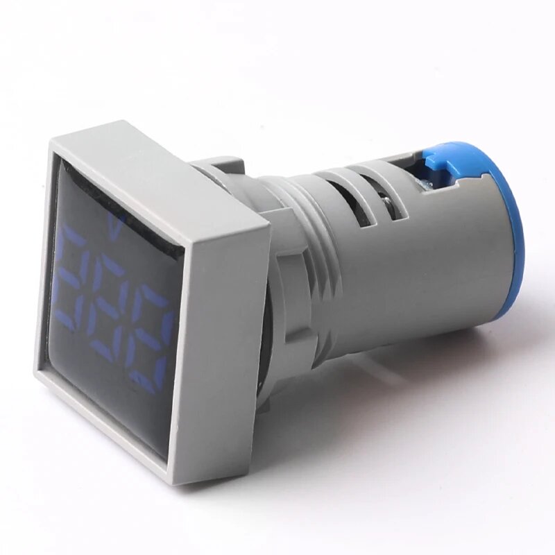 Вольтметр цифровой AD16-22VMS, Crystal Film Blue