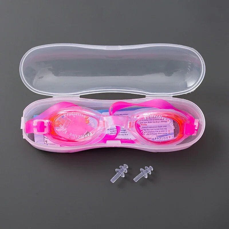 Детские очки для плавания розовые C163-Pink