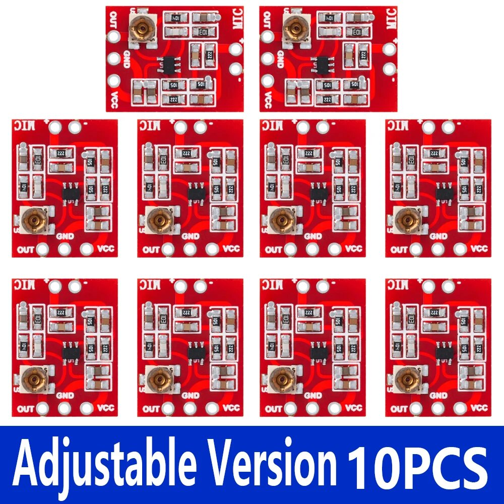 MAX4466 усилитель микрофона, Adjustable, 10PCS