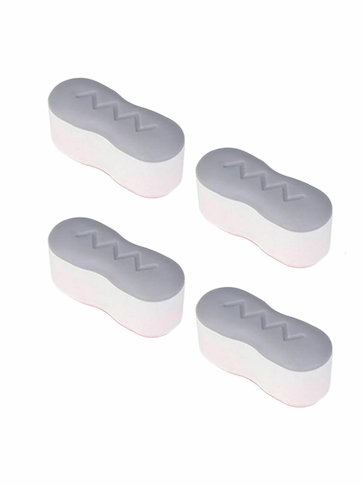 1 упаковка из 4 прокладок для сиденья унитаза, резиновые накладки-овальные-обычные