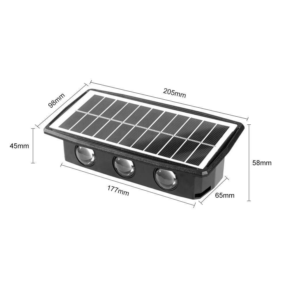 Солнечный светильник XFLAMPER для улицы, 6LED Warm White