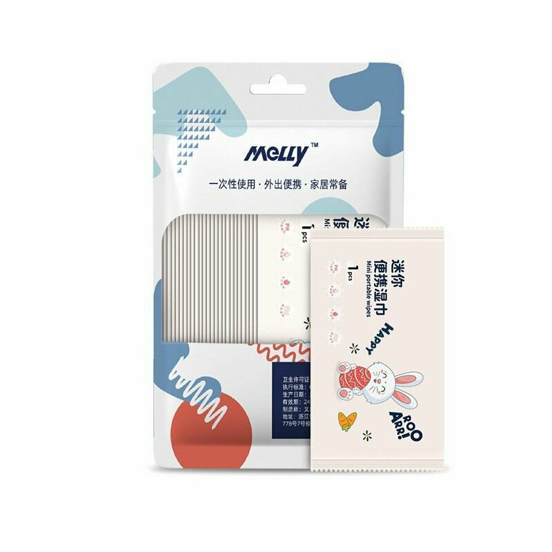 Мини-влажные салфетки для рук и лица, карманная упаковка, одноразовые салфетки для путешествий и гигиены 150 шт