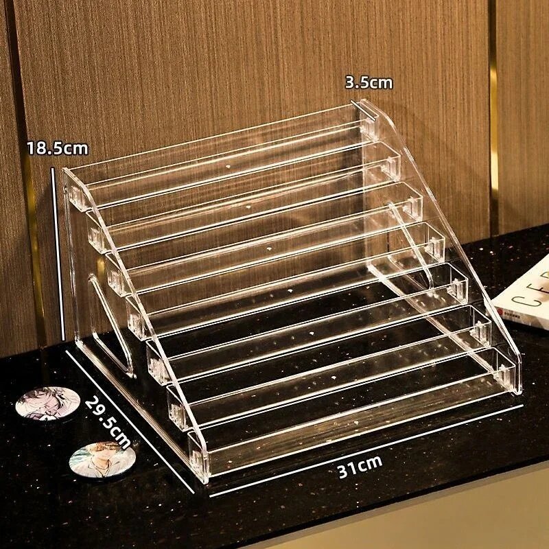 Прозрачный акриловый ящик для хранения бейджей 7-layer C3689E
