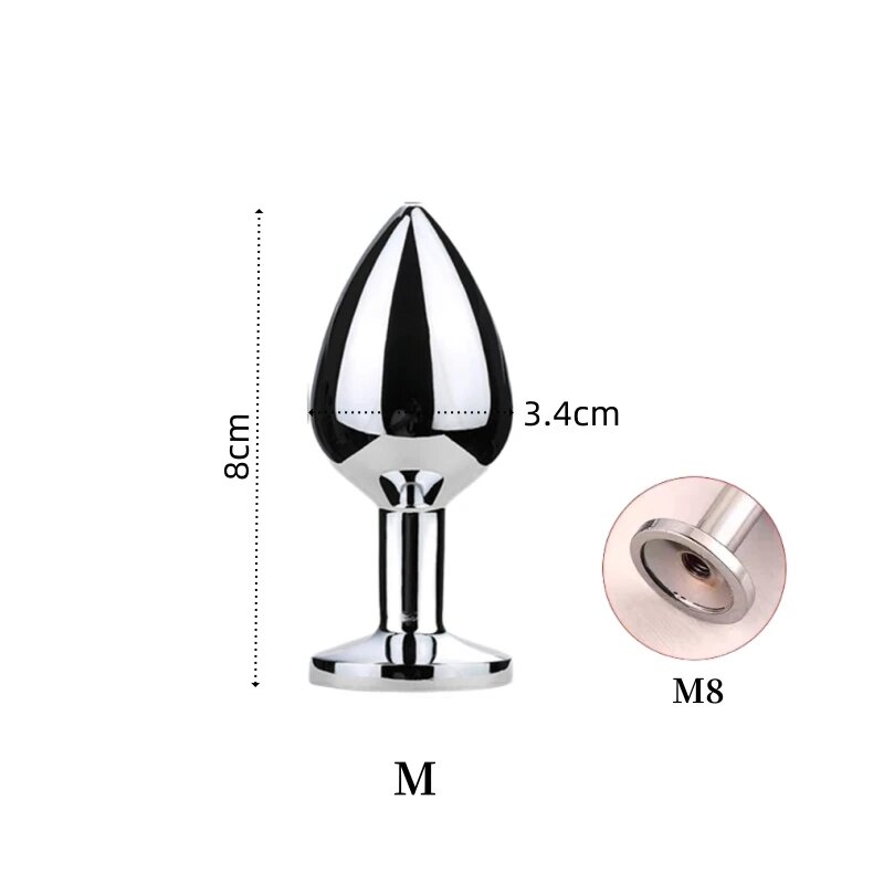 Экзотическая анальная пробка анальные секс-игрушки с сексуальными съемными черными Only Anal S111 M