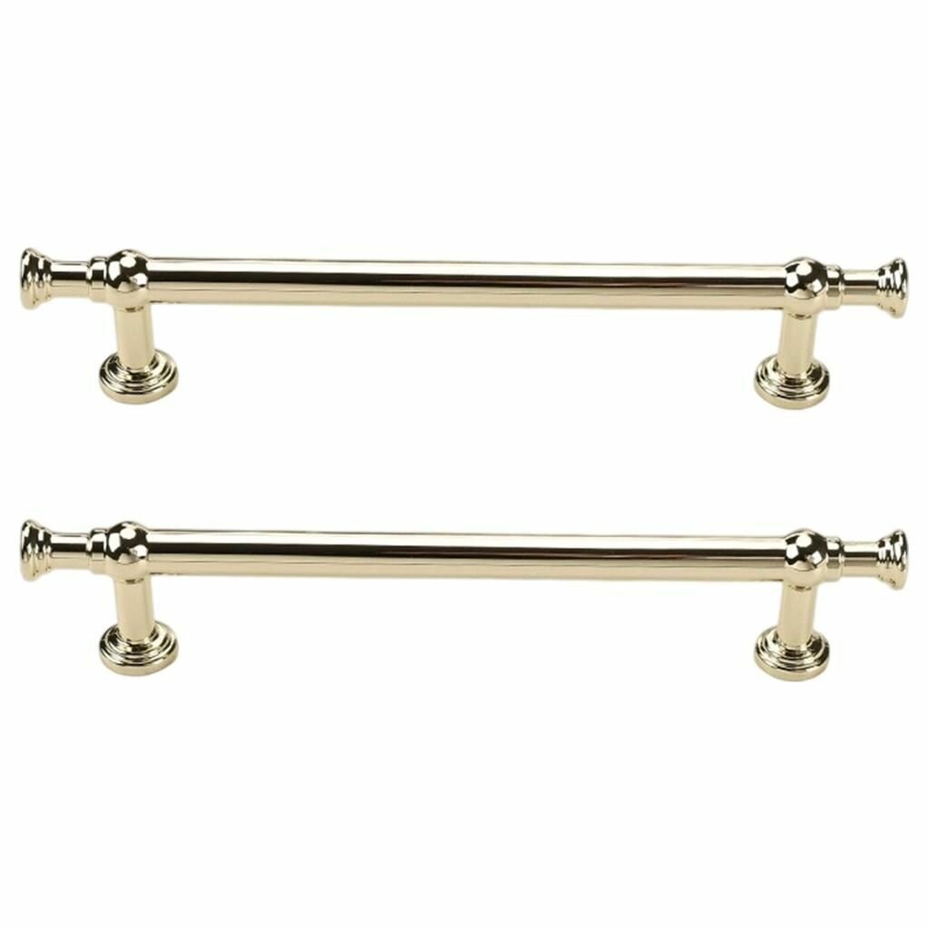 1 пара Уникальные декоративные ручки для мебели из цинкового сплава, K золото - расстояние между отверстиями 128