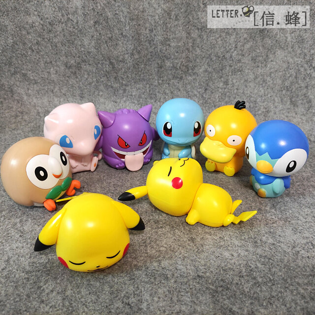 TAKARA TOMY Pokemon pikachu Rowlet Mewtwo Gengar Squirtle Psyduck Сборка игрушек фигурки модель игрушки для детей