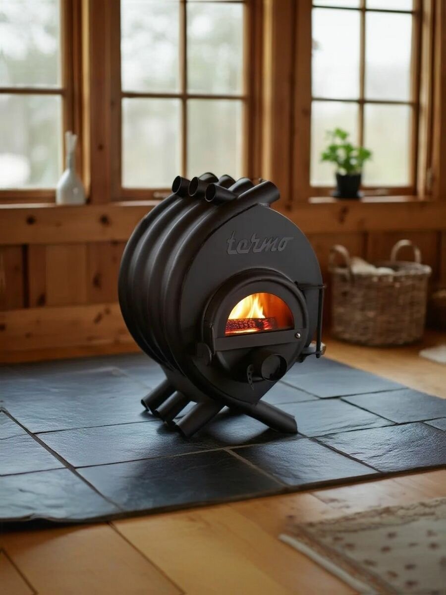 Дровяная отопительная печь Пегас Термо 150 стекло