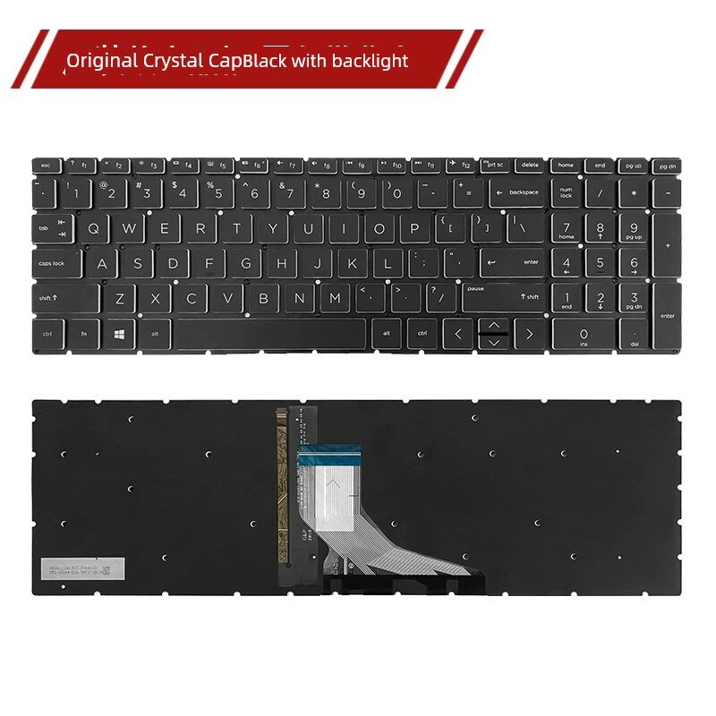 Подходит для клавиатуры HP 15S-DY DU gr dr TPN-W134 C139 C151 I133 C142 Совершенно новая оригинальная модель черной