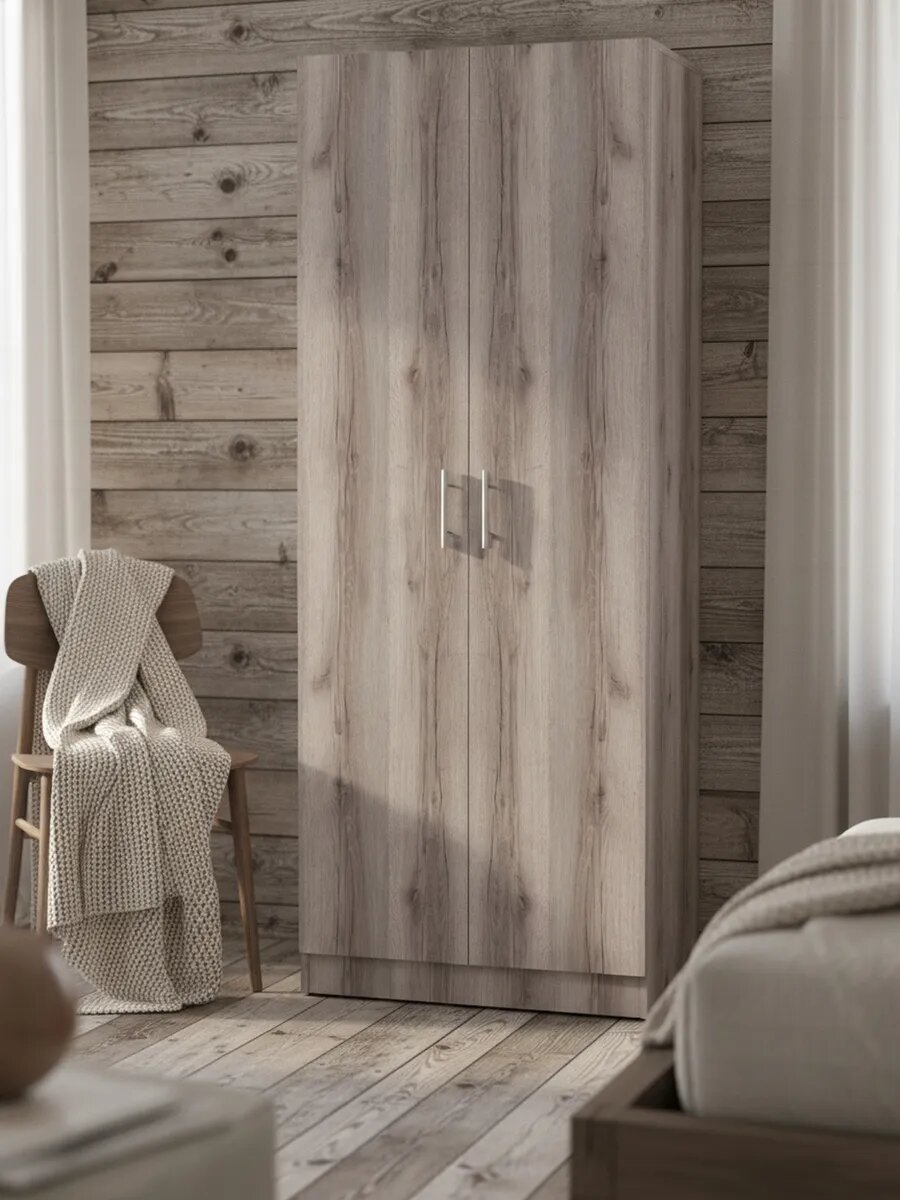 Распашной шкаф FRESTER в спальню и прихожую с полками для одежды, от производителя