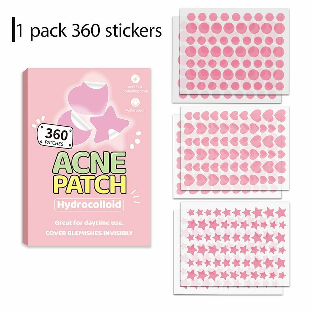 Патчи от прыщей и акне пластыри уходовые точечные, 360шт.