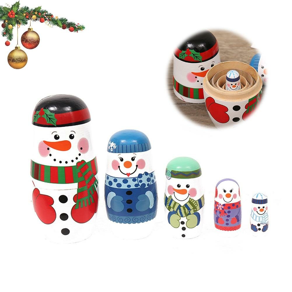 Русский снеговик-Матрешка - Рождественский подарок