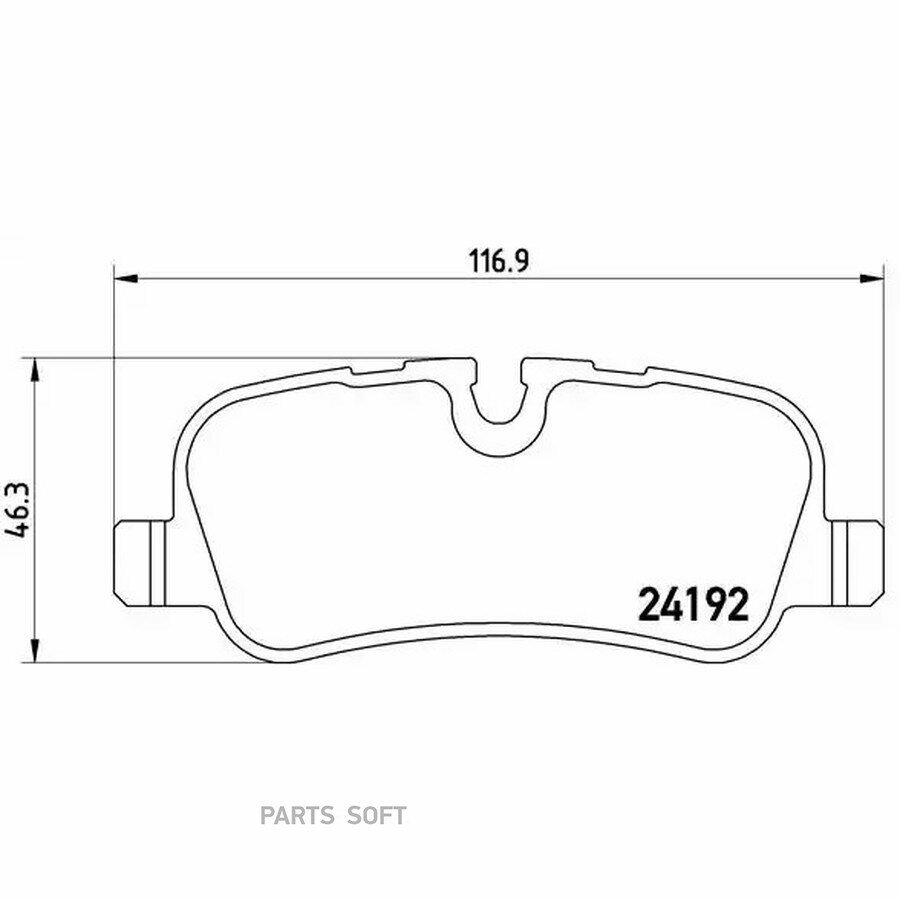 BREMBO Колодки тормозные