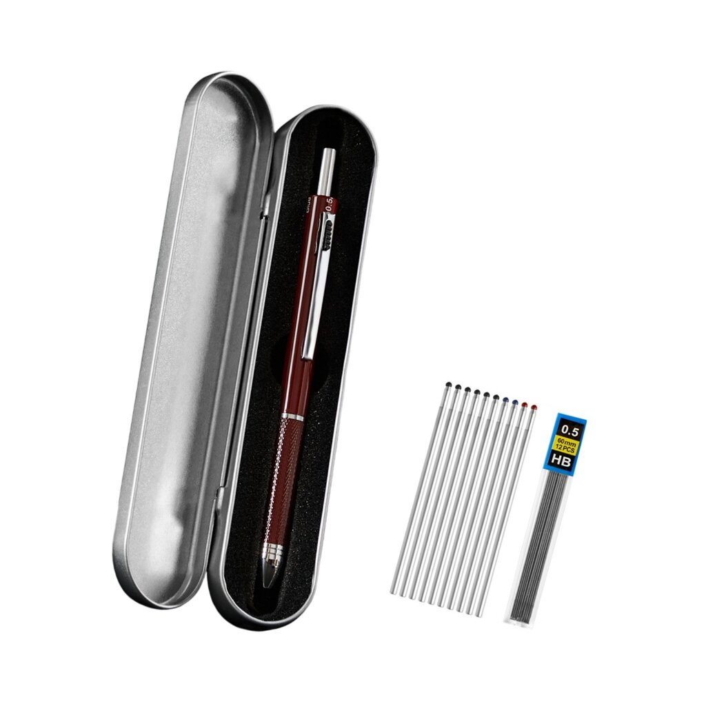 Технология металлической шариковой ручки Инструмент для письма Сенсорная ручка 4 в 1