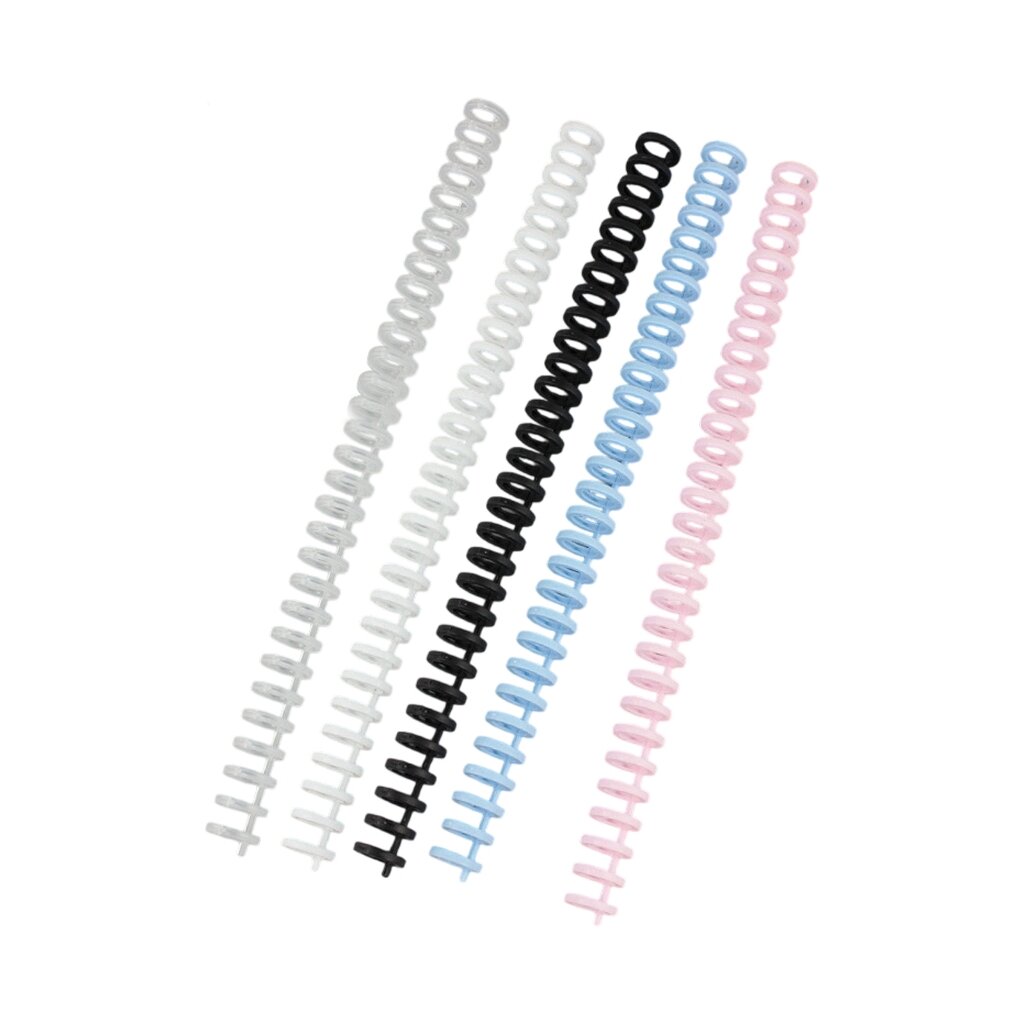 Открытое кольцо с отрывными листьями на 30 отверстий, черное, 5 штук-смешанный цвет