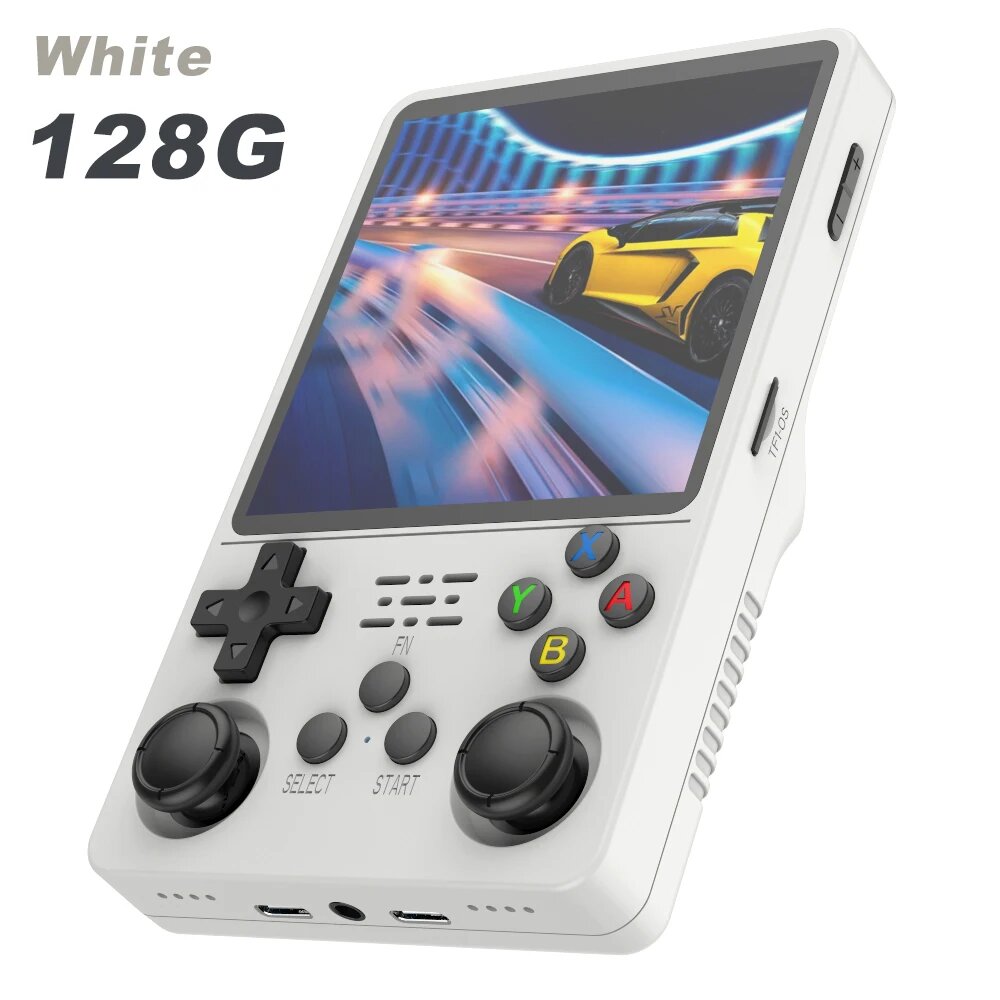 Ретро-консоль White 128G R36S Plus 4 дюйма