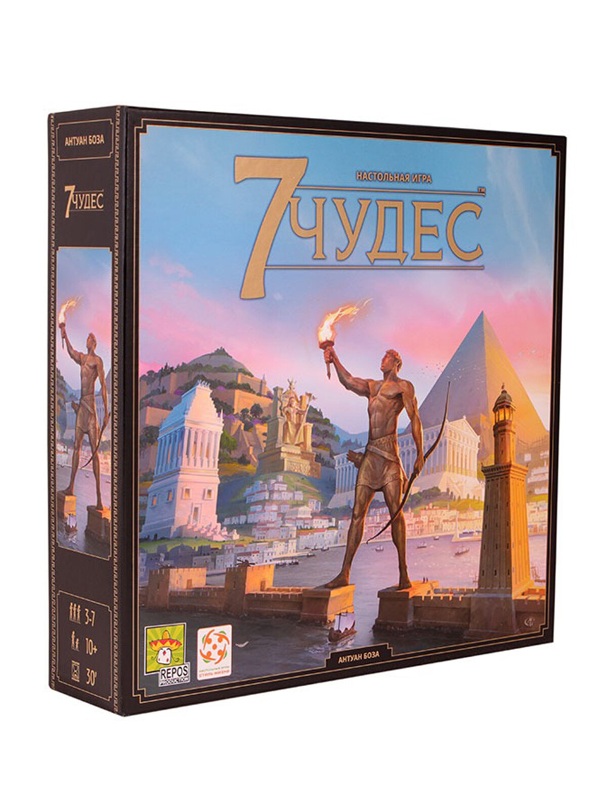 Настольная игра стратегическая семейная Стиль Жизни 7 Чудес 7 wonders