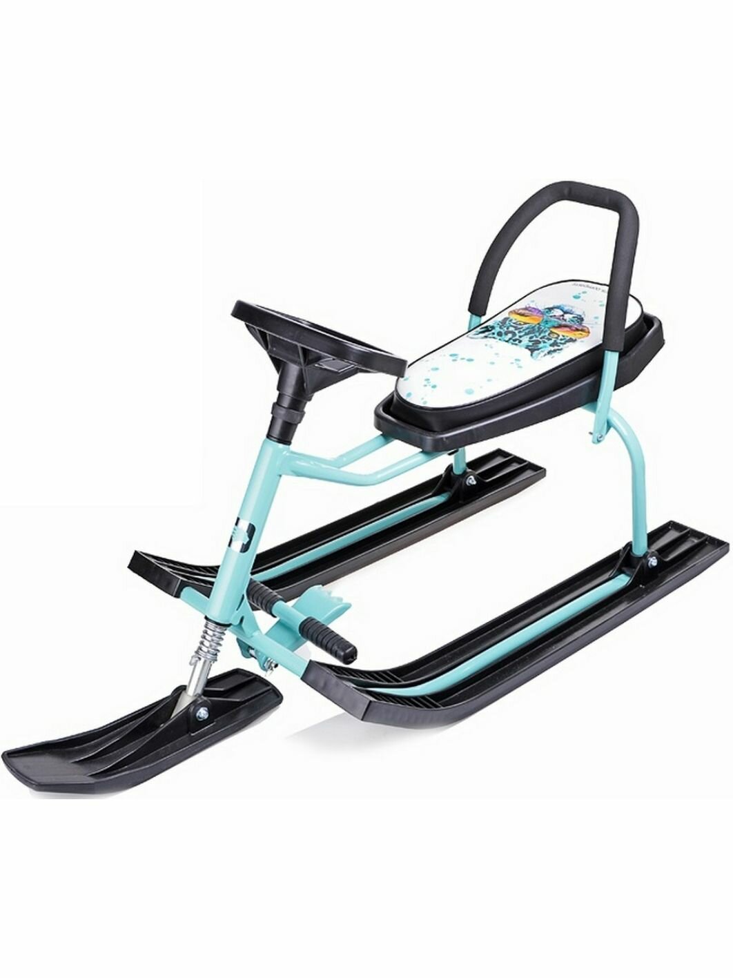 Снегокат Барс 218 New Look разборный с высокой рамой и со спинкой Ричи