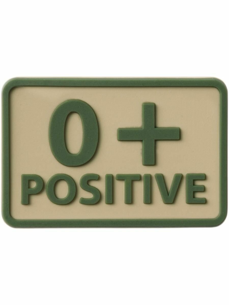 Патч Helikon-Tex Группа Крови 0(I)/Rh+, Khaki