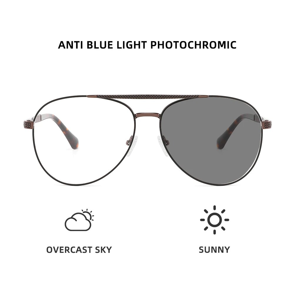 Фотохромные авиаторы SENTA -2.5, оправа Photochromic C2