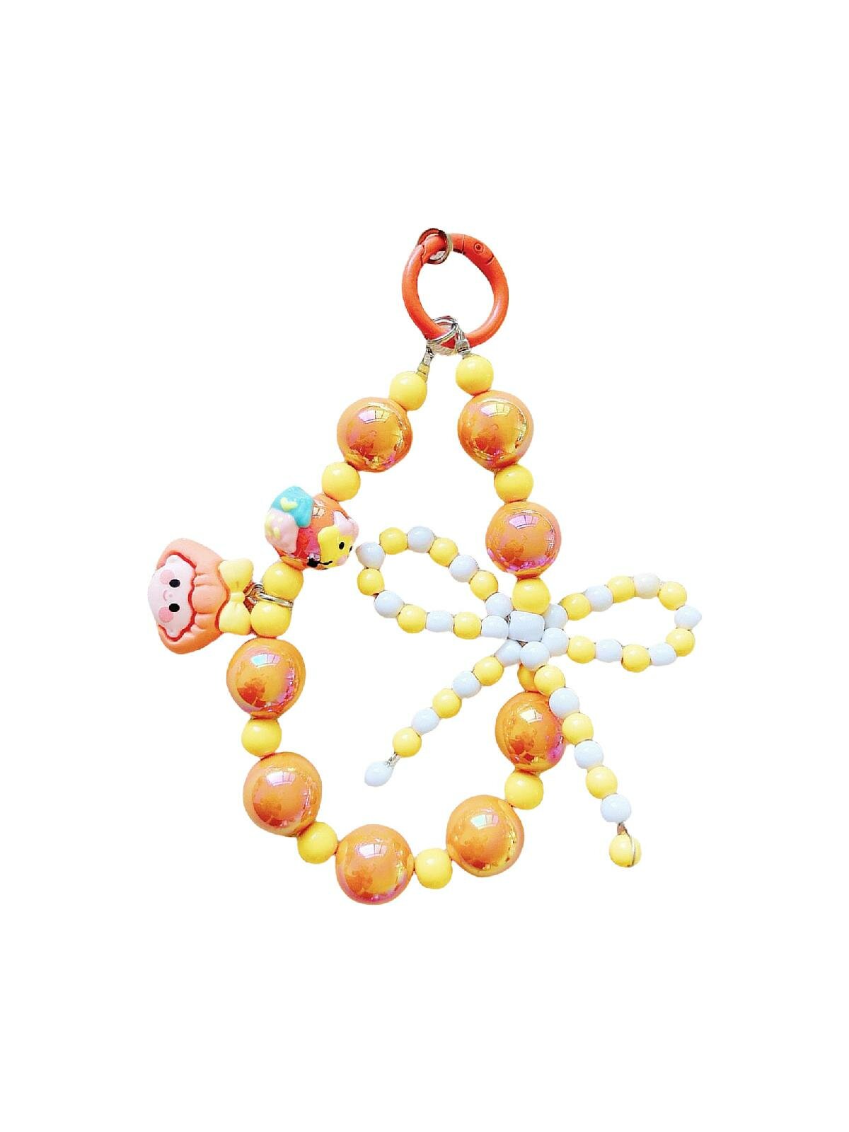 Модный аксессуар для брелка для мобильного телефона из бисера, идеальный подарок для женщин