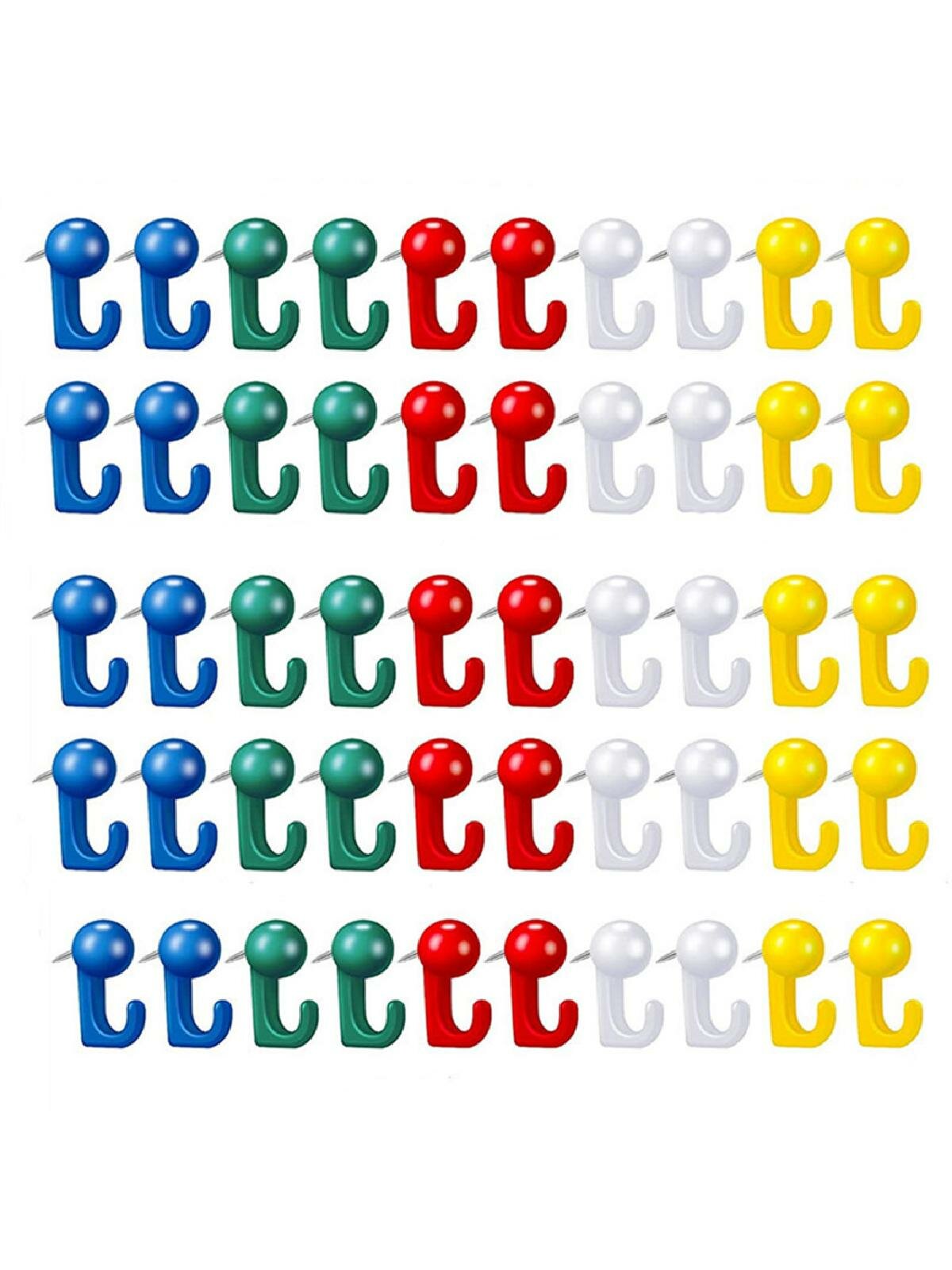 50 шт Многофункциональная кнопочная кнопка в форме крючка для отображения фотографий документов