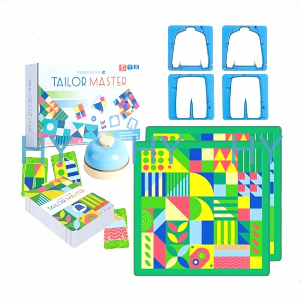 Настольная игра "Мастер-портной" Игра Для детей, Рисующих По Цвету Развивающее Мышление Детей