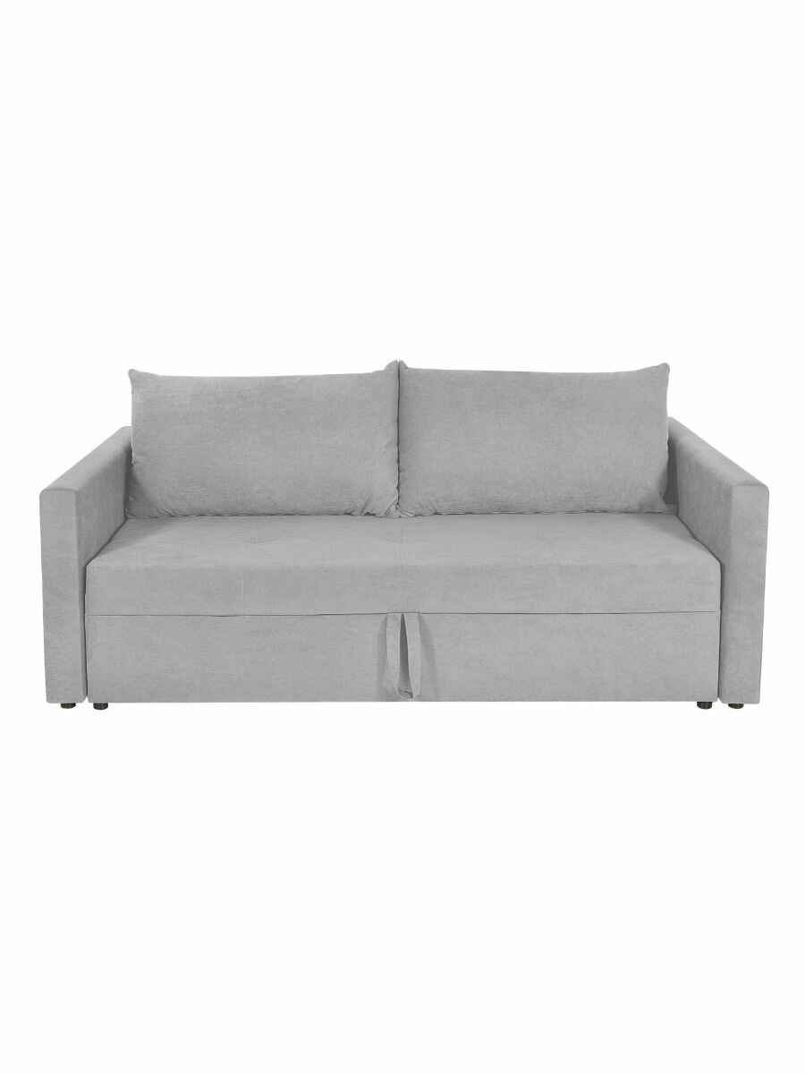 Диван раскладной Сити с подлокотниками 1800 (спальное место 1600*1900), Vita 011светло-серый