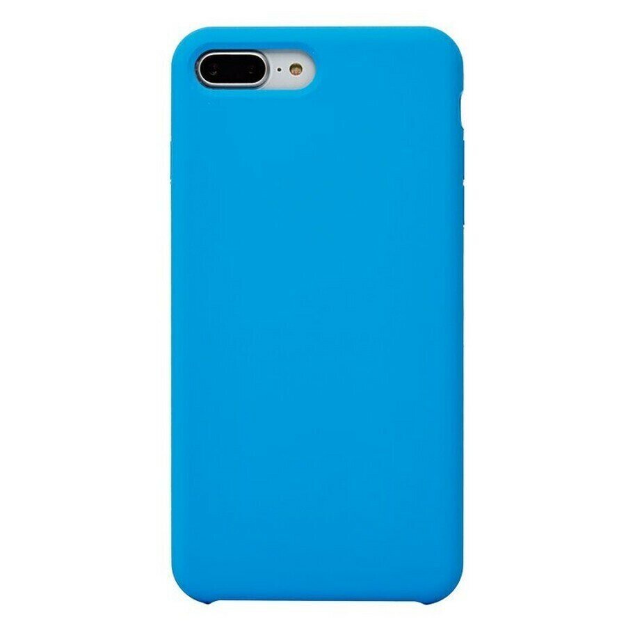Силиконовая накладка без логотипа (Silicone Case) для Apple iPhone 7+/ iPhone 8+ голубой