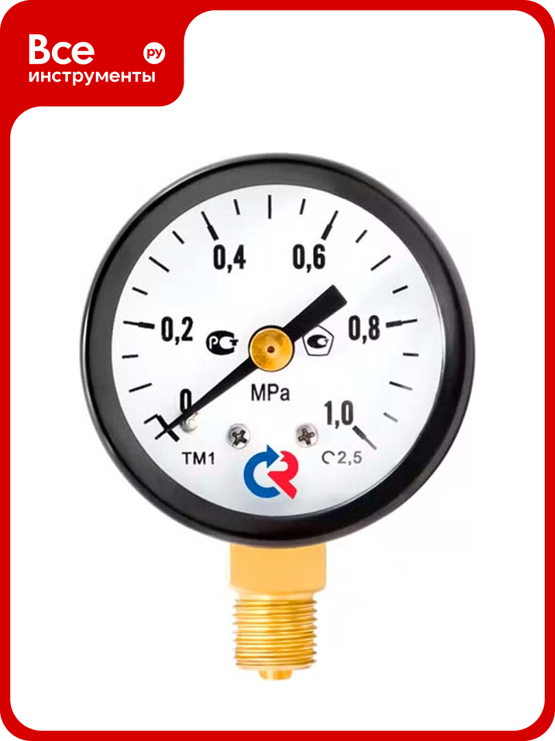 Общетехнический манометр росма ТМ-310Р.00 (0-1.6МПа) ДК63 G1/4, класс точности 1.5 D270-06652
