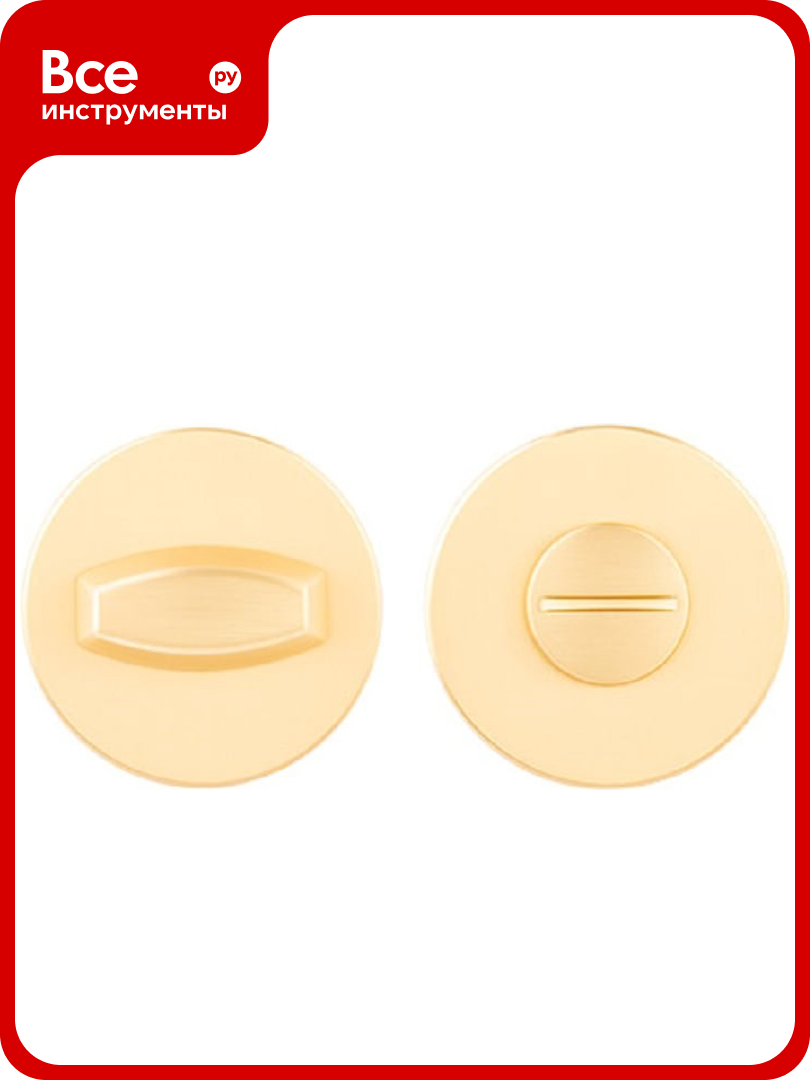 Фиксатор Code Deco Slim WC‑4020‑GMS 34147 WC‑комплект с сатинированным золотым покрытием, круглым основанием