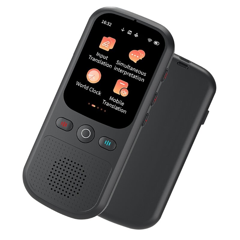 Устройство для перевода Smartests Translators Поддерживает многоязычный перевод в режиме реального времени на 142+ Онлайн- и 18 + Оффлайновых Языков, 2-дюймовые Сенсорные экраны Для делового общения во время путешествий по всему миру