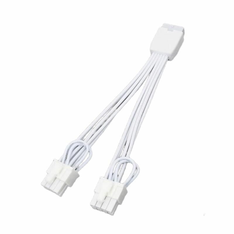 Кабель-адаптер PCIe5.0 12VHPWR на 2x8-pin, Белый