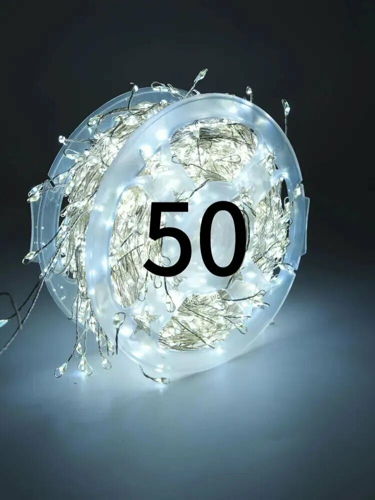 Электрогирлянда интерьерная Елочки Филаментная 1000 ламп, 100 м, питание От сети 220В, 1 шт