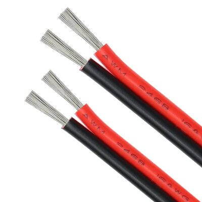 Провод UL2468 18AWG 2-конт. красный/черный, 2 метра