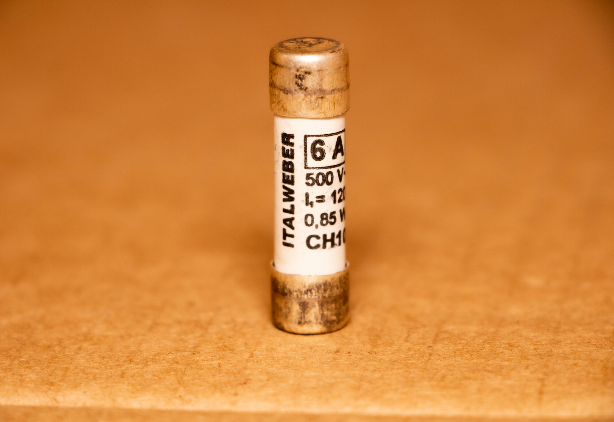 CH10 6A 500V Керамический предохранитель 10х38мм, ITALWEBER 1421006