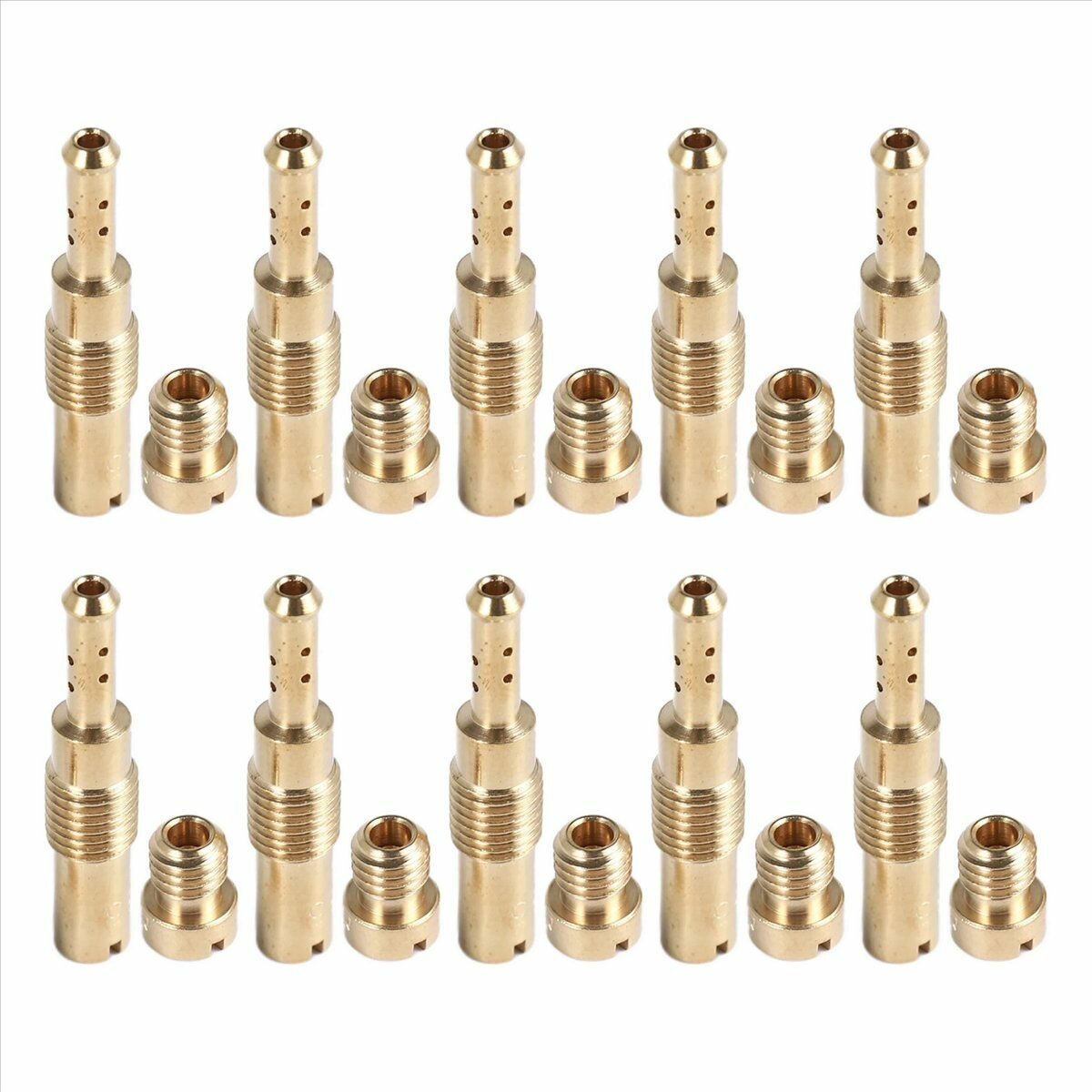 10 шт. основной жиклер карбюратора и медленный/пилотный совместим с PWK CVK PWM KSR мотоциклетный карбюратор