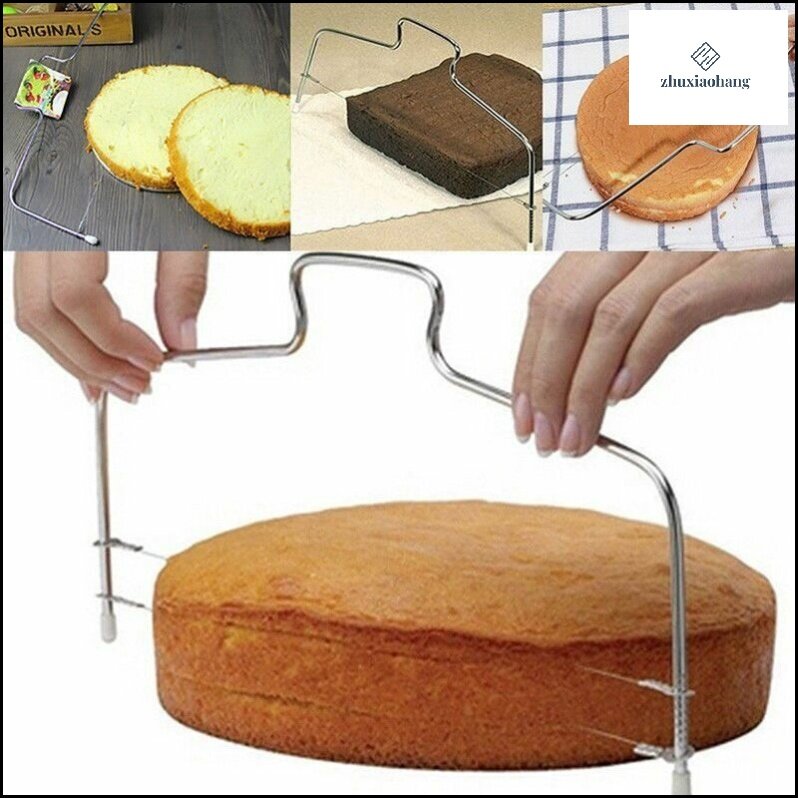 Струна для нарезки коржей бисквита и Тортов, набор для выпечки рамка и 2-е струны, леска для тортов / резак для кексов / нож для выпечки, 1 шт.
