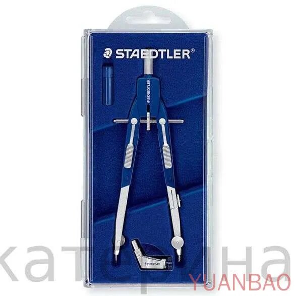 Циркуль с адаптером Staedtler Mars Comfort синий металл пластик 17 см