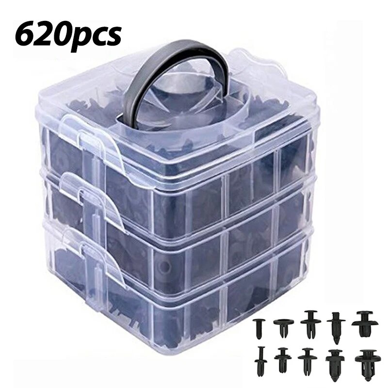 Пластиковая органайзер с заклепками 620pcs