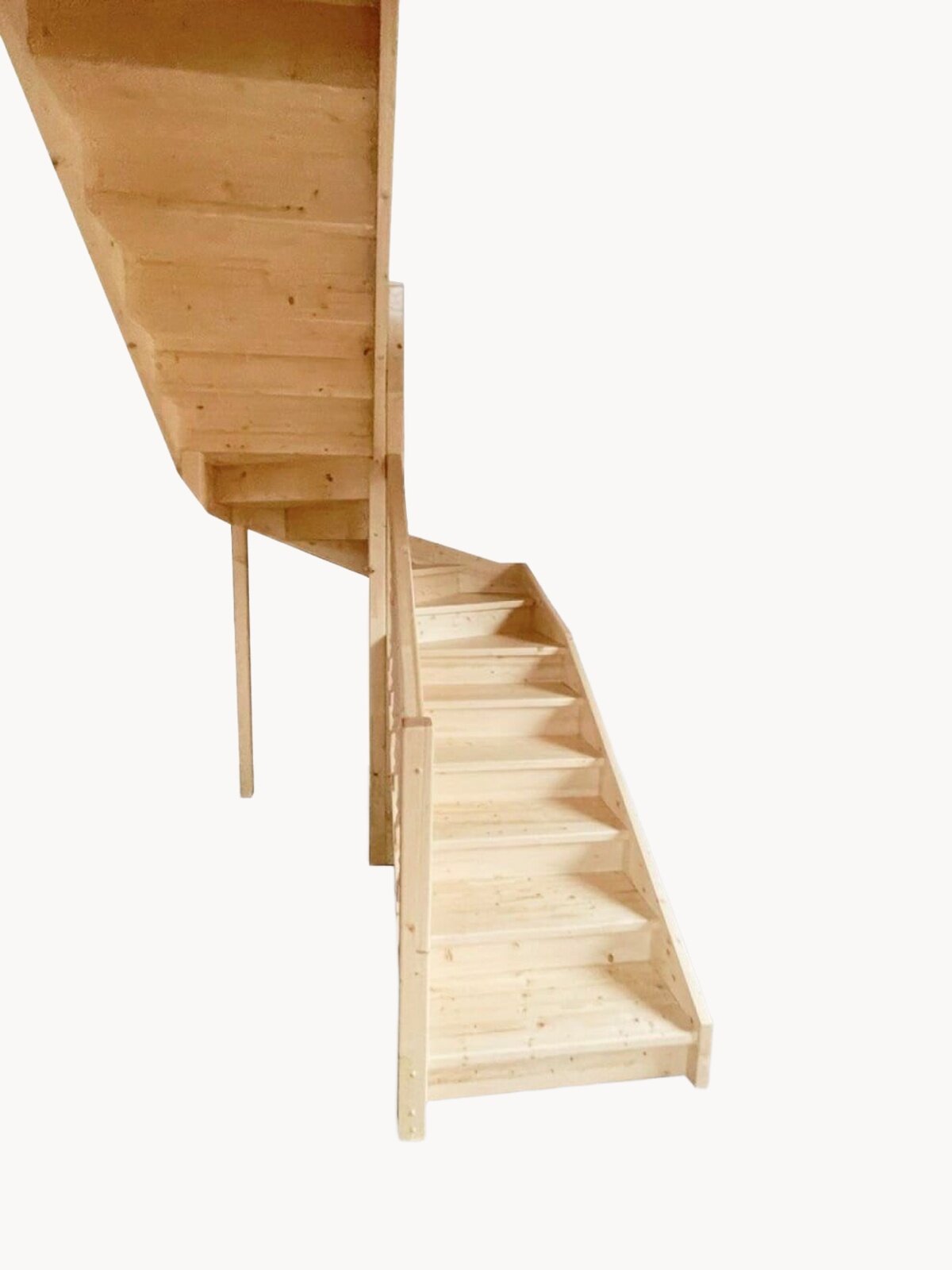 Стаиршоп Лестница деревянная на второй этаж проем 1840х1880 мм высота 2730 мм (левая)