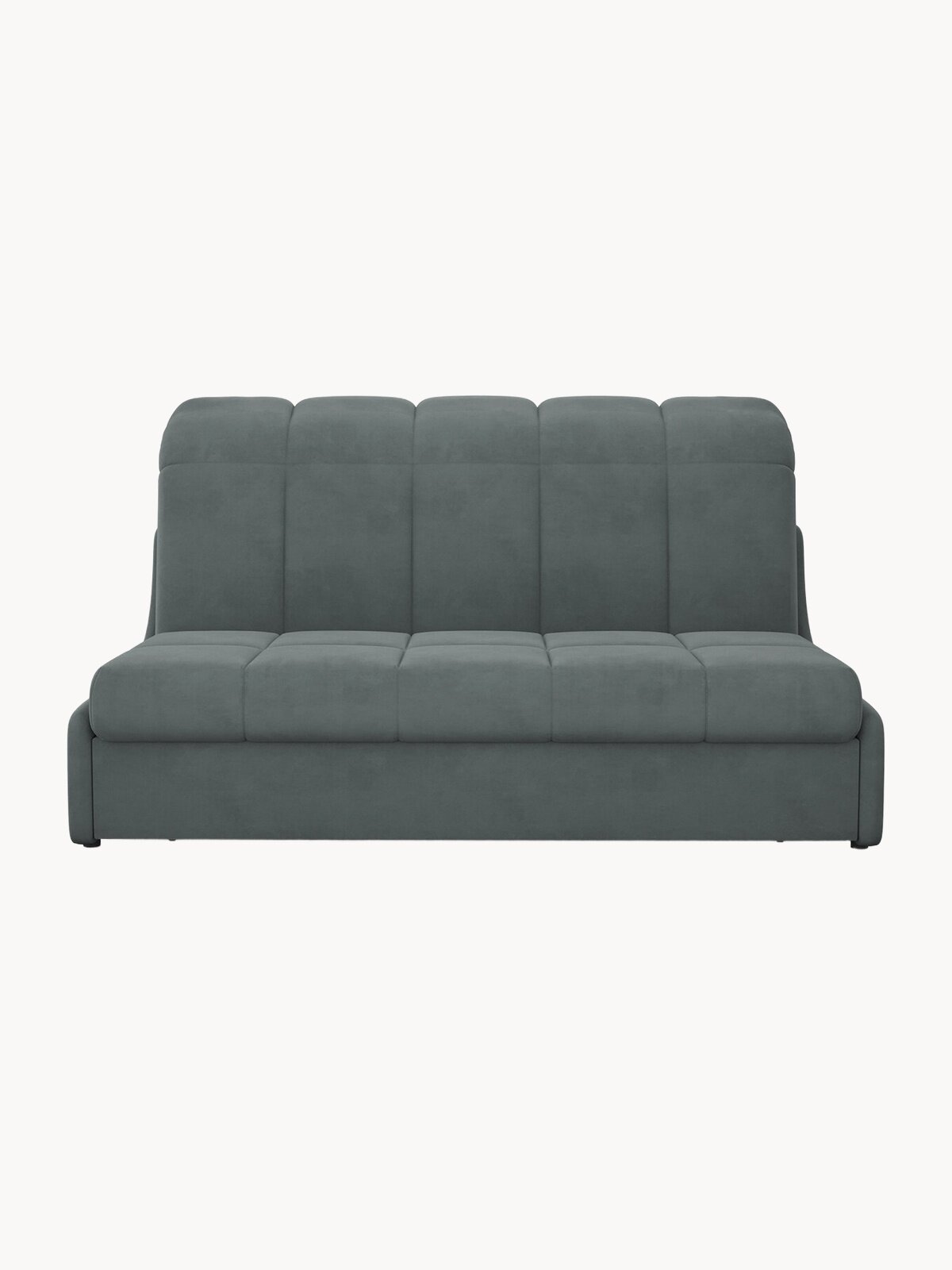 Диван-кровать аккордеон на металлокаркасе, ортопедический, 120х200 темно-серый Истван Лайт