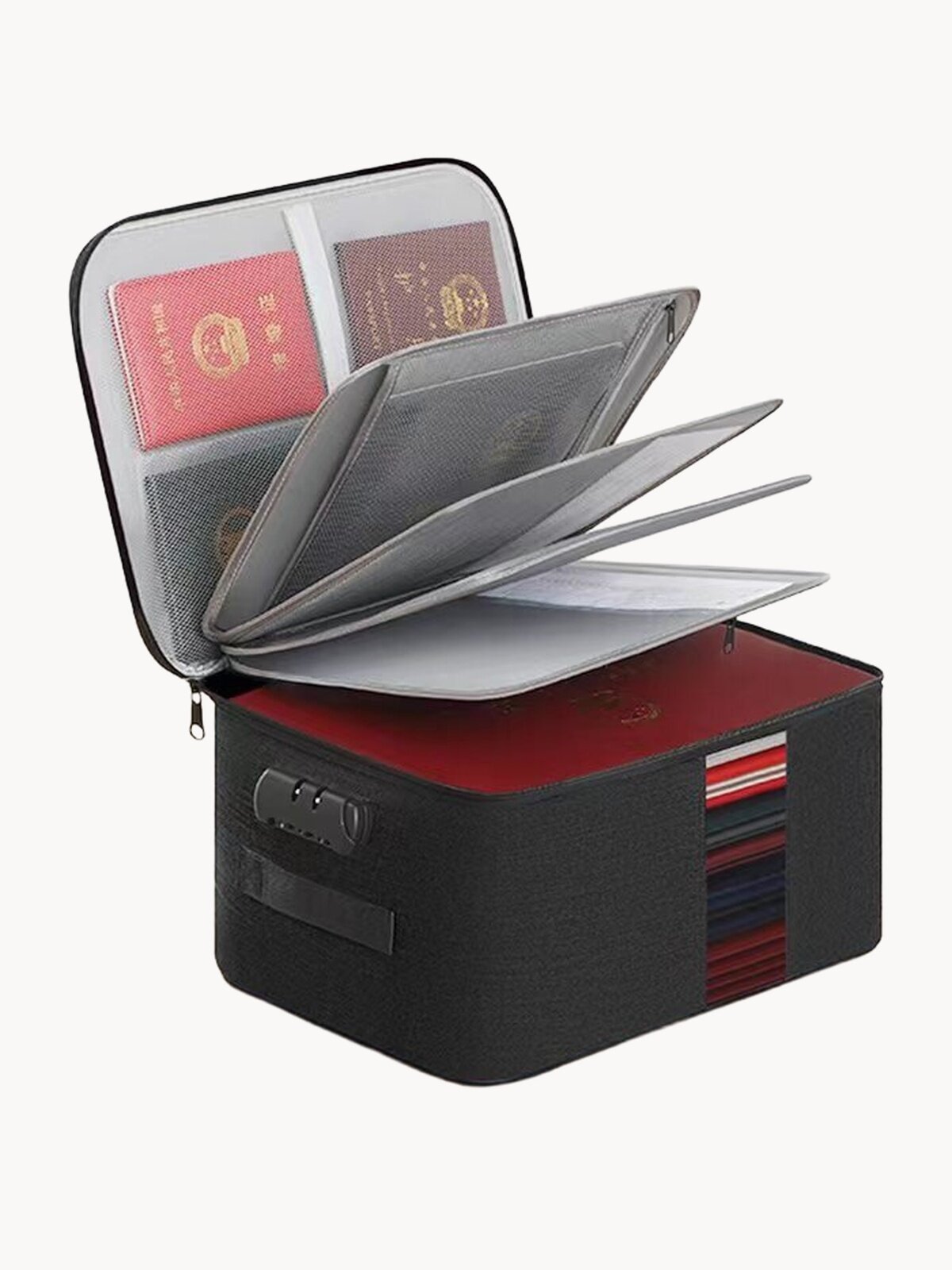 Водонепроницаемый органайзер для документов, сумка для хранения, увеличенной емкости, черный
