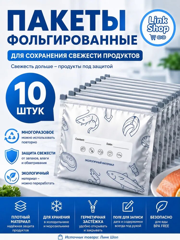 Пакет Дой-пак 23*17.1 см, 10 шт