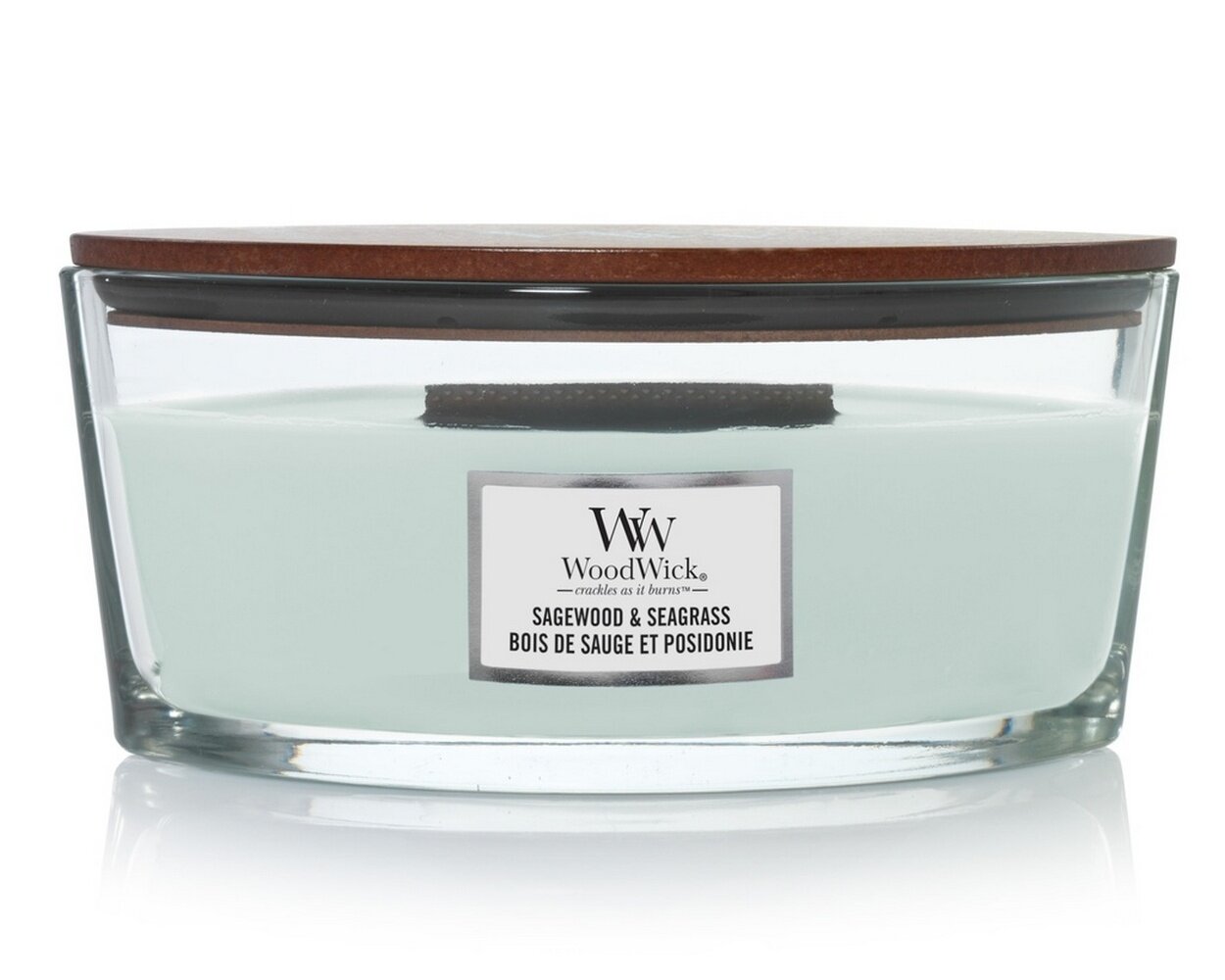 Woodwick/ Свеча эллипс Полынь и морская трава 453.6гр.