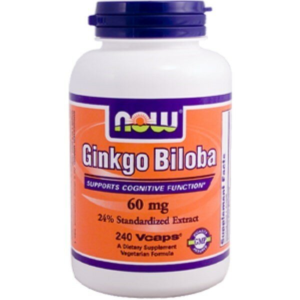 NOW Ginkgo Biloba 60 mg (240капс)