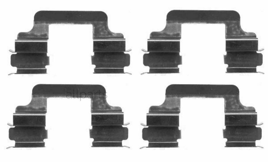 BEHR-HELLA 8DZ355203-081 Ремкомплект тормозных колодок ALFA ROMEO 159 (939) 159 Sportwagon (939) BRERA SPIDER (939) / AUDI